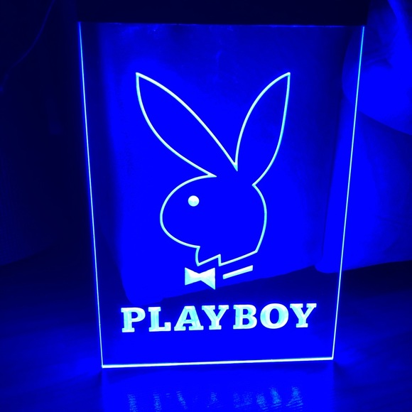 Other | Playboy Led Neon Blue Light Sign 8x12 | Poshmark